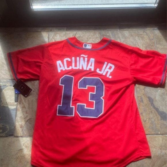 Shorts | Braves Ronald Acuna Jr Red Elite 13 3 Braves Ronald Acuna Jr ...